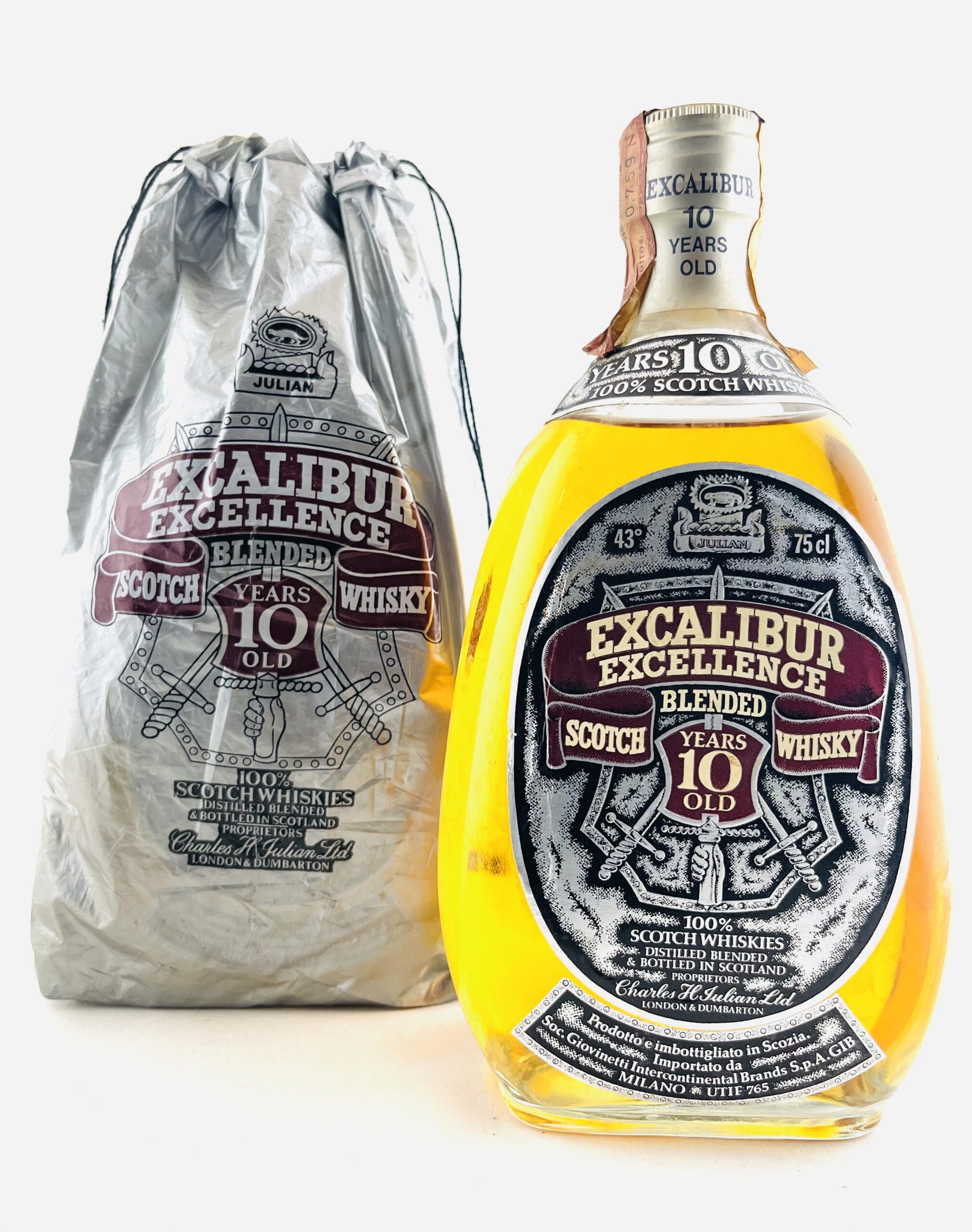 Excalibur Excellence 1970s 10 Year Old – Absolutely Nuts Spirits oHG