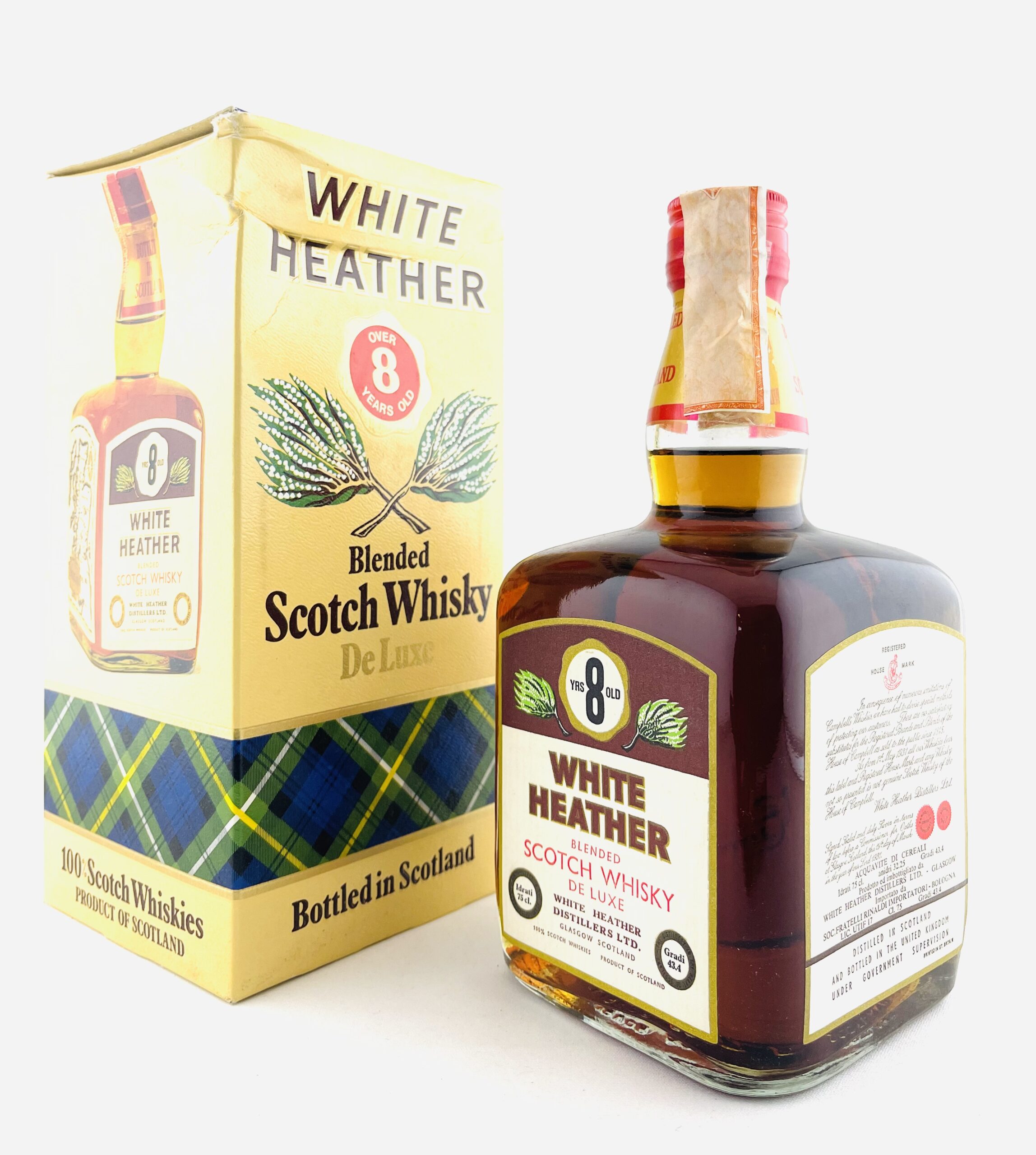 White Heather 1960s 8 Year Old Rinaldi Import – Absolutely Nuts Spirits oHG